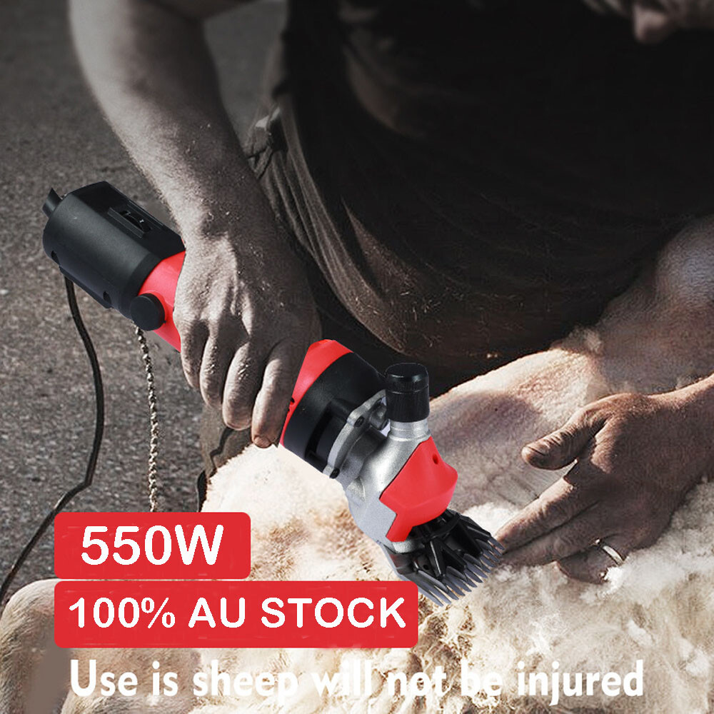 550W Electric Sheep Shears Shearing Animal Clippers Farm Livestock Wool ...