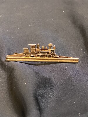 Vintage Goldtone Train Tie Clasp by Hickok USA | eBay