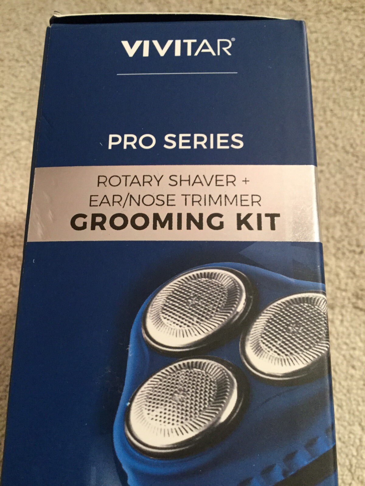VIVITAR Men’s Grooming Kit. Shaver And Ear/Nose Trimmer. Blue. Pro ...