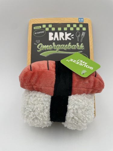 BARK Smorgasbark Super Tasty Tuna Sushi Squeaky Plush Dog Toy! NEW! | eBay