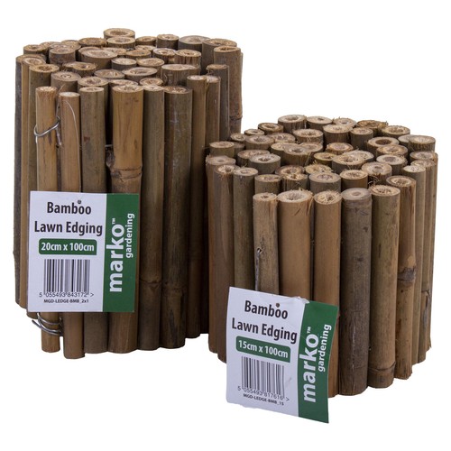 Bamboo Flexible Garden Lawn Edging Partition Border Edge Partitions ...