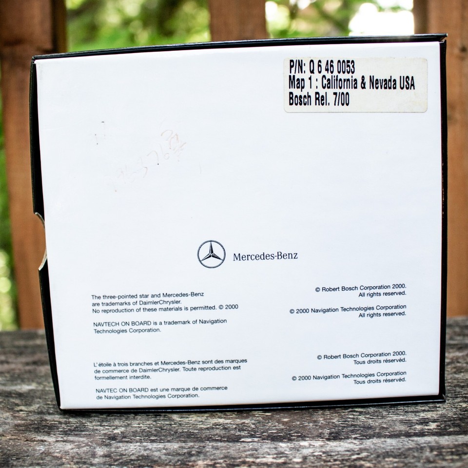 MERCEDES BENZ CLK320 2001 GPS Navigation System Digital Road Map Disc ...