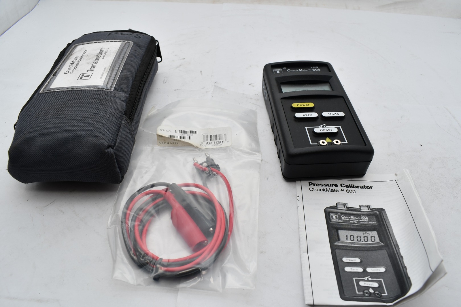 Transmation 23415p-100 Checkmate 600 Pressure Calibrator for sale ...