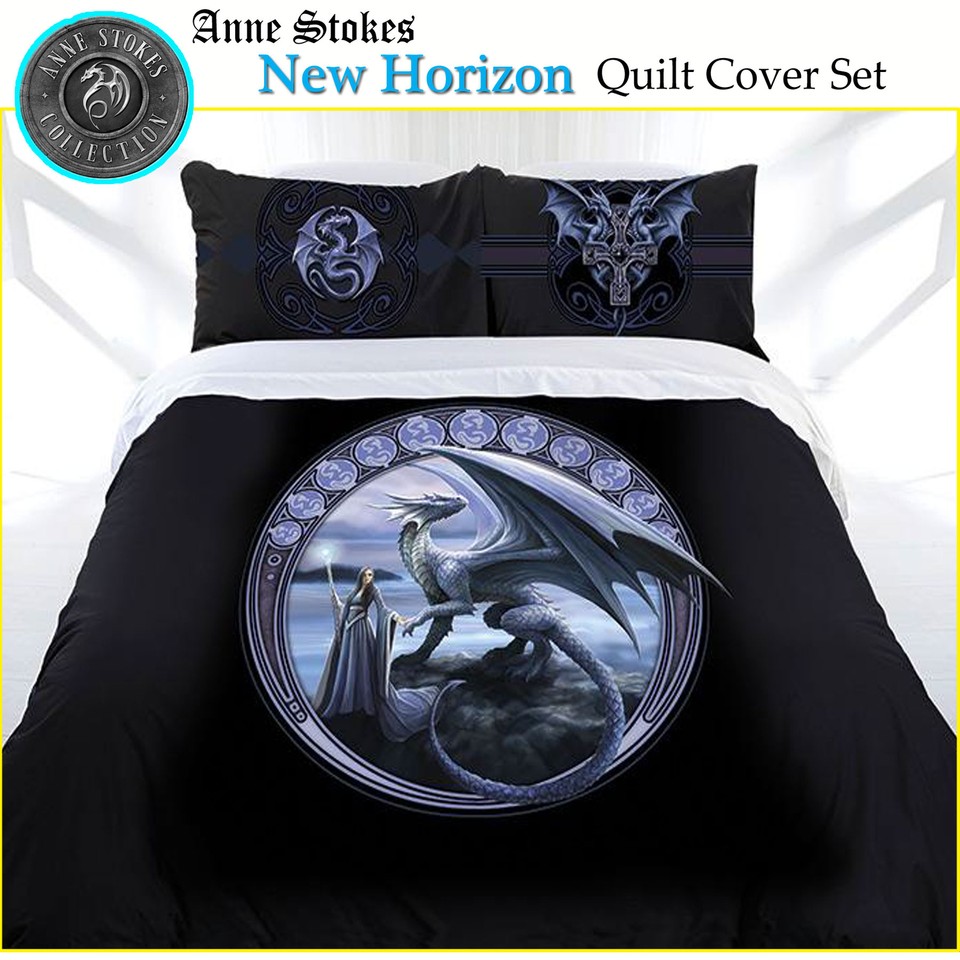 Anne Stokes Gothic Fantasy Quilt Doona Duvet Cover Set SINGLE DOUBLE ...