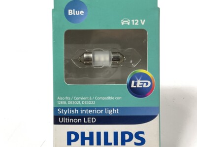 Philips DE3175BLED Ultinon LED Blue Dome Lamp Light Bulb 3157 | eBay