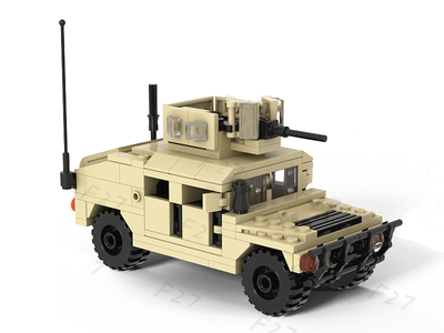 USA Army HMMWV Humvee machine gun armored car APC Jeep US force blocks ...
