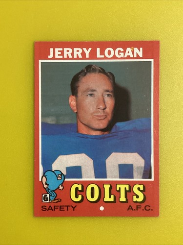 1971 Topps FB High #134 Jerry Logan Colts NM | eBay