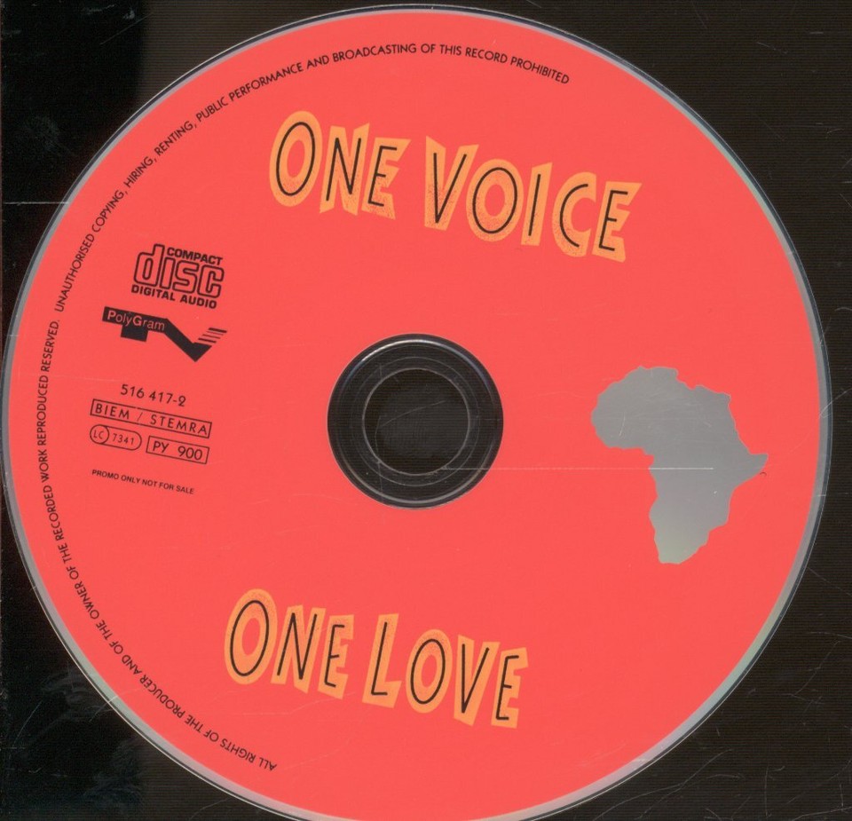 Various Artists One Voice One Love CD UK Polygram Tv 1993 Has promo ...