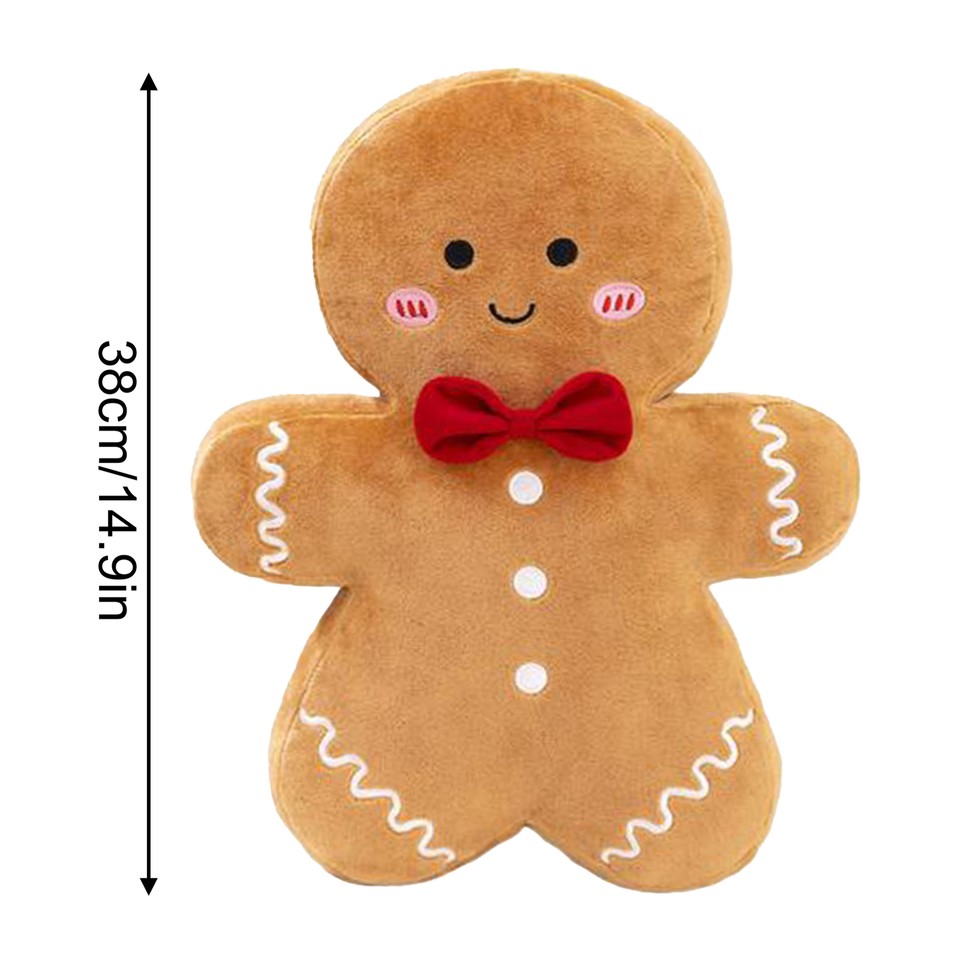 Stuffed Animal Cartoon Gingerbread Man Plush Christmas Plush Toy | eBay