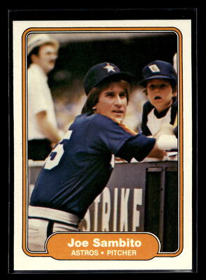 1982 Fleer Baseball #230 Joe Sambito Set Break Mint+ Houston Astros | eBay
