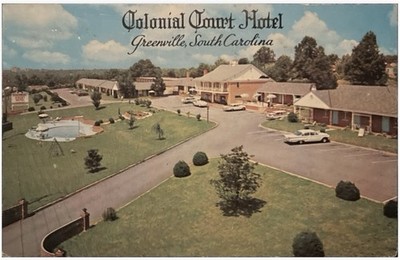 Colonial Court Hotel Greenville South Carolina Vintage Linen Motel ...