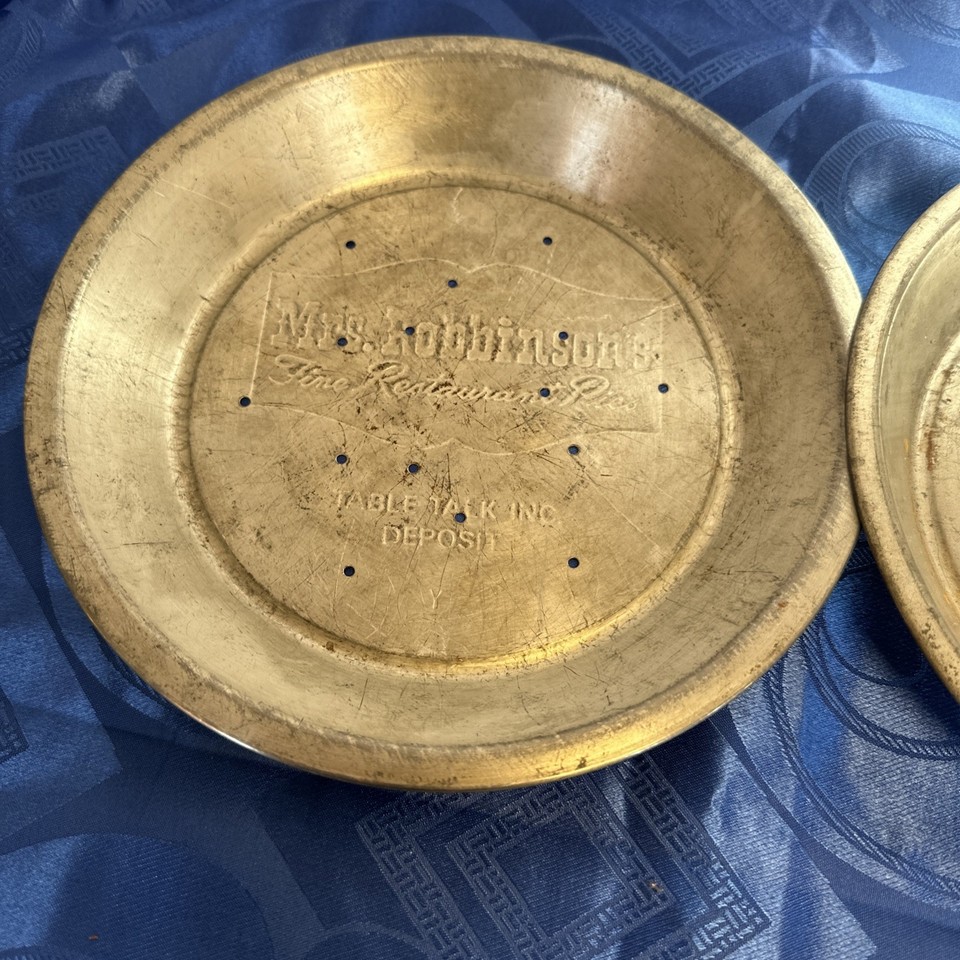 2 LotVintage Table Talk Flaky Crust Pie Tin 10¢ Deposit -New England ...