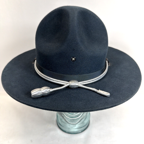 Stratton Campaign Uniform F40 Felt Hat 7 1/4 Blue Trooper Police ...