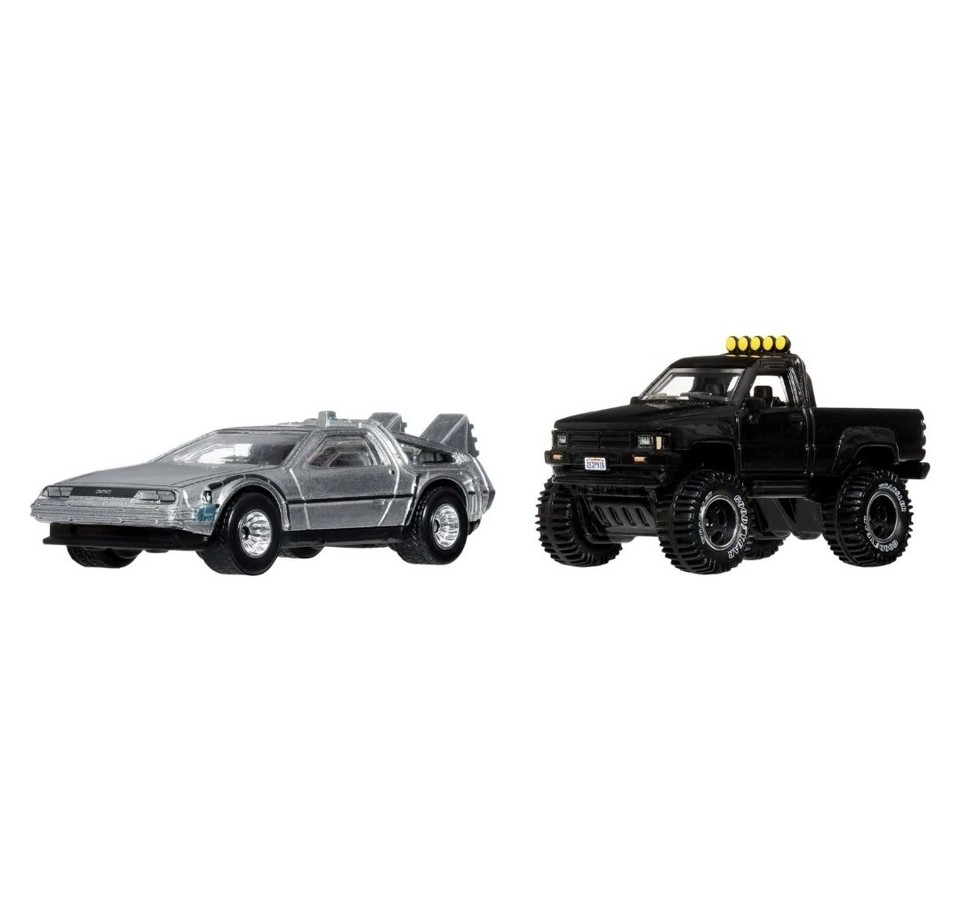 2026 Hot Wheels 2 PACK Back to the Future Time Machine & Toyota Pickup ...