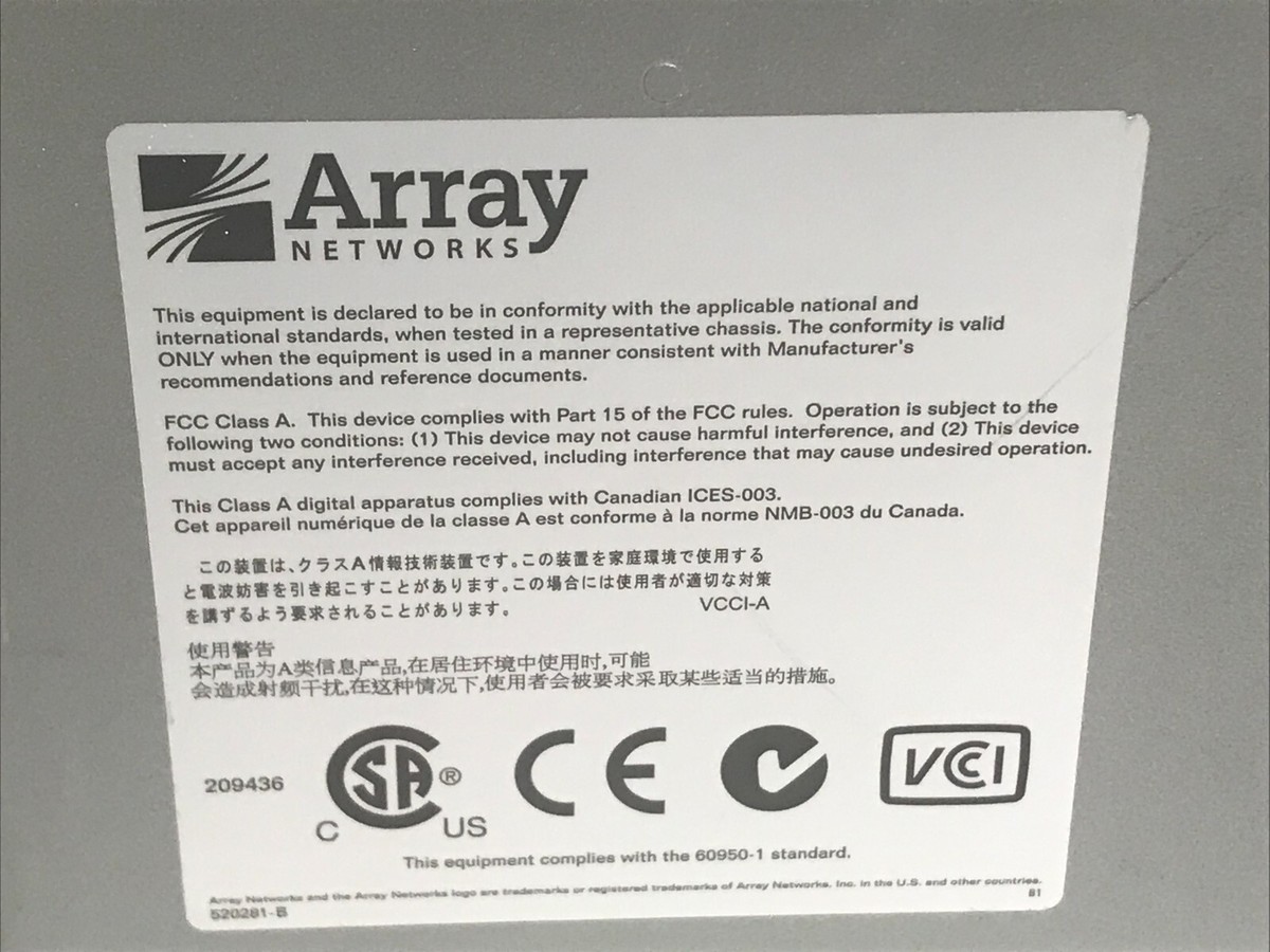 Array Networks Logo Mohammad Tanvir Senior Technical Engineer At