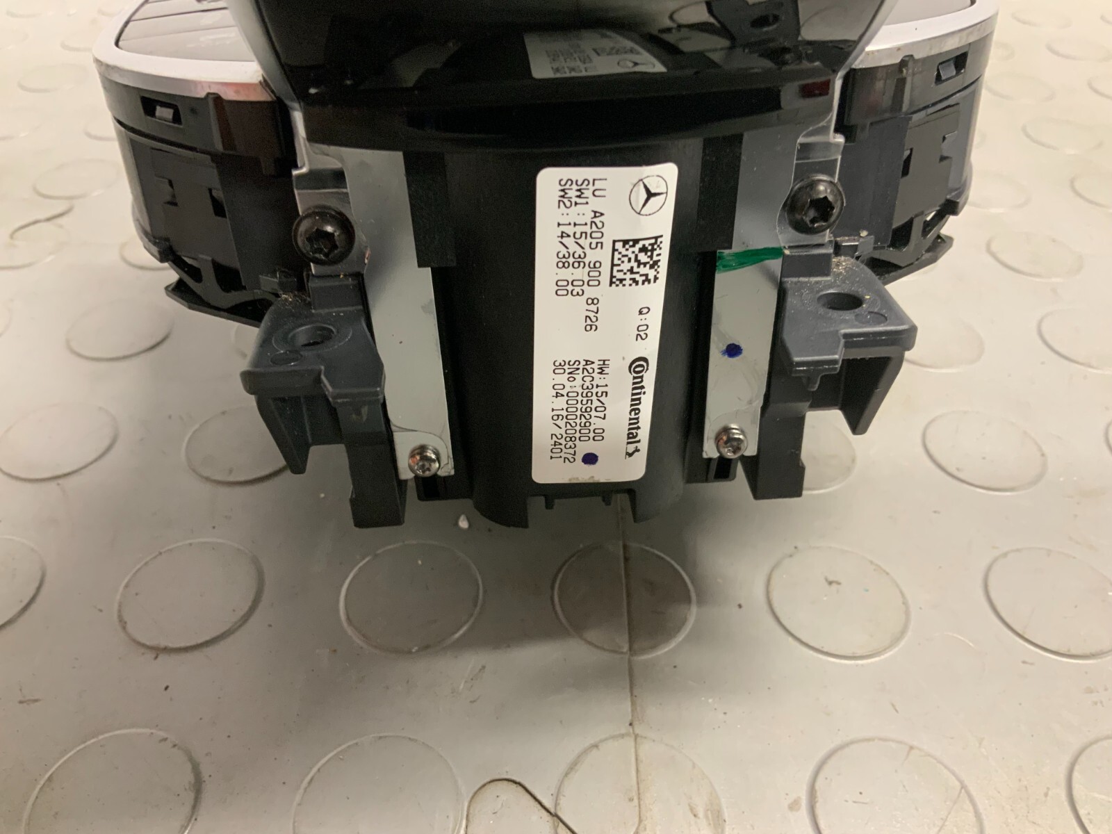 MERCEDES BENZ CLASS W205 C63 C63S AMG MMI TOUCHPAD EXHAUST CONTROL ...