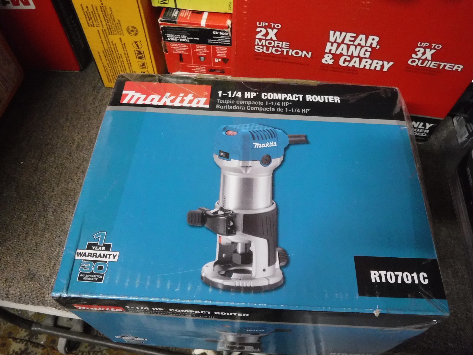 *NEW* Makita 6.5 Amp 1-1/4 HP Corded Fixed Base Variable Compact Router ...
