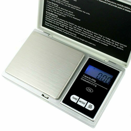 0.01g x 200g Digital Pocket Scale 0.01 Gram Portable Precision Scale ...