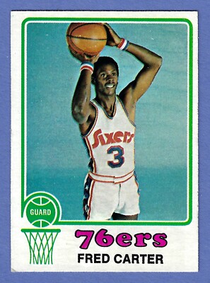 VINTAGE 1973-74 TOPPS BASKETBALL CARD #111 FRED CARTER PHILADELPHIA ...