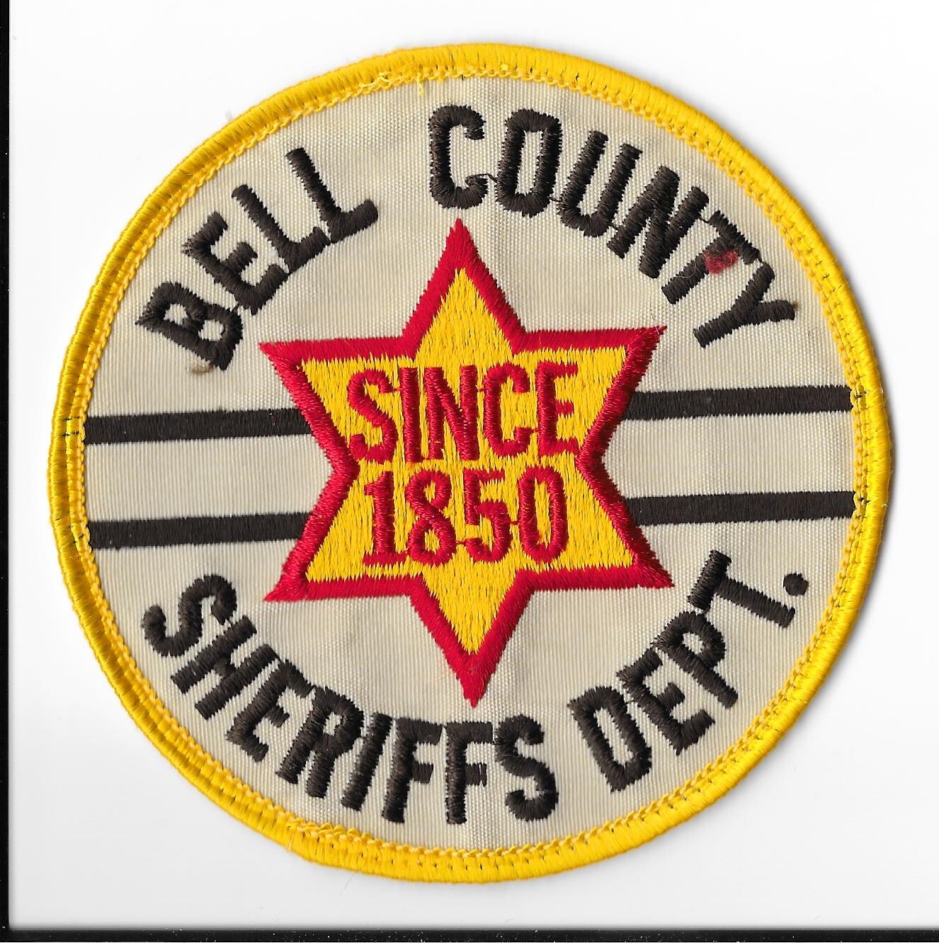 Bell County Sheriff's Department, Texas Shoulder Patch V1 | eBay