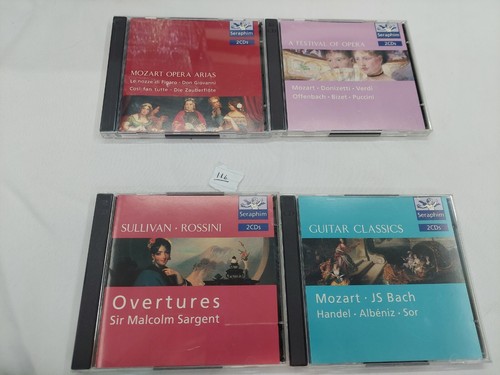 Seraphim classical cd lot of 4 double packs Opera Guitar Overtures ...