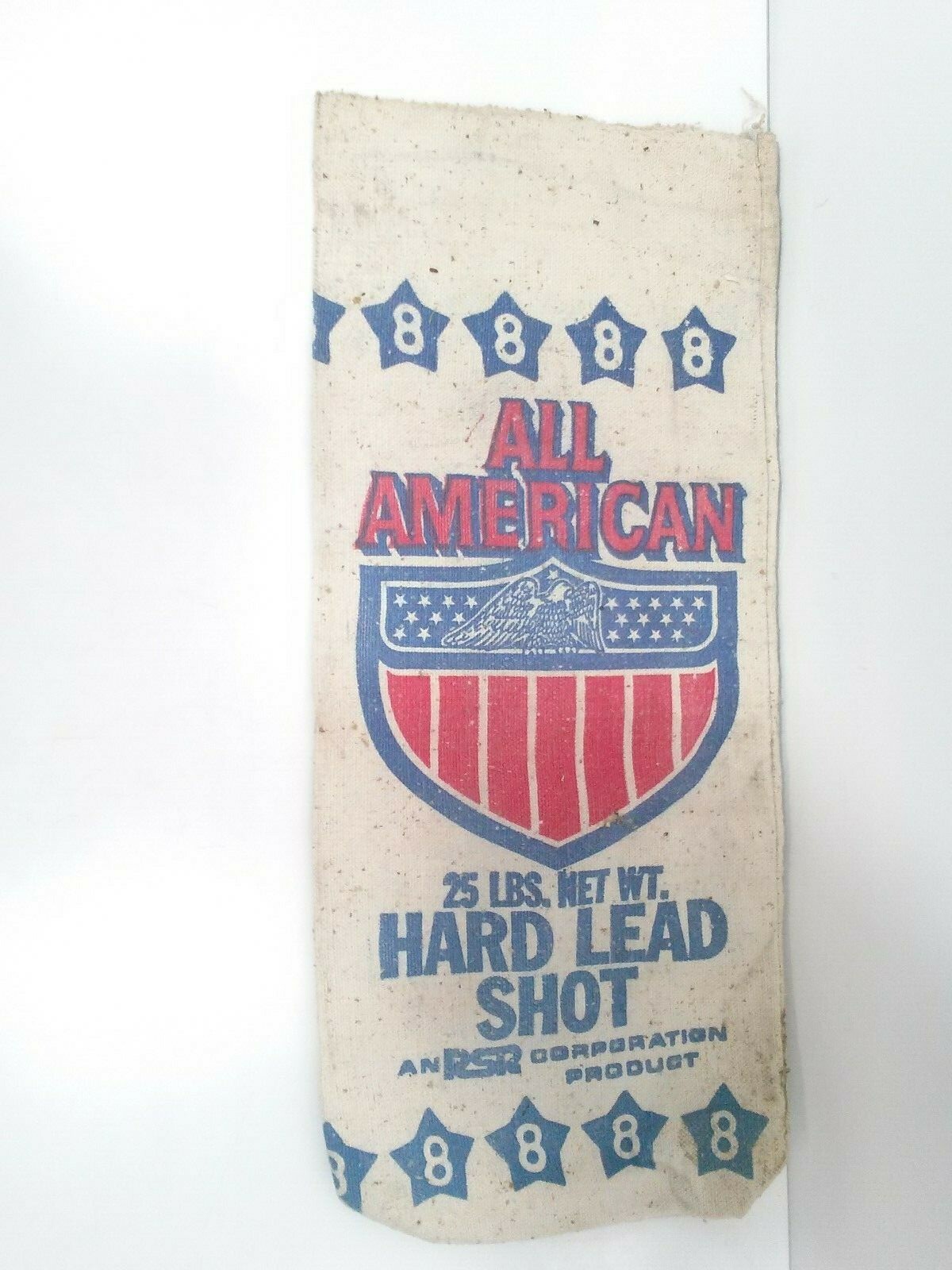 All American Hard Lead Shot 25lbs #8 Used Empty Canvas Bag | eBay