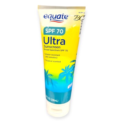 Equate Ultra Protection Sunscreen Lotion SPF 70 8 Fl Oz | eBay