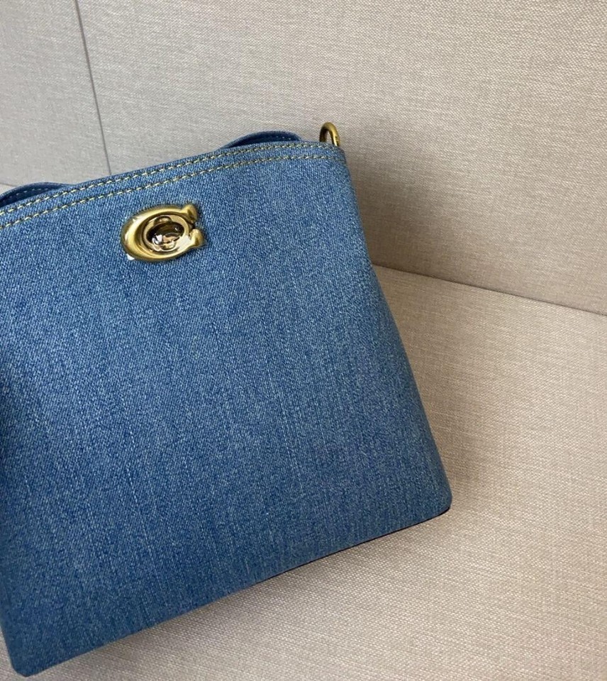 COACH CS241 Willow Denim Shoulder Bag 2WAY Blue outlet New | eBay