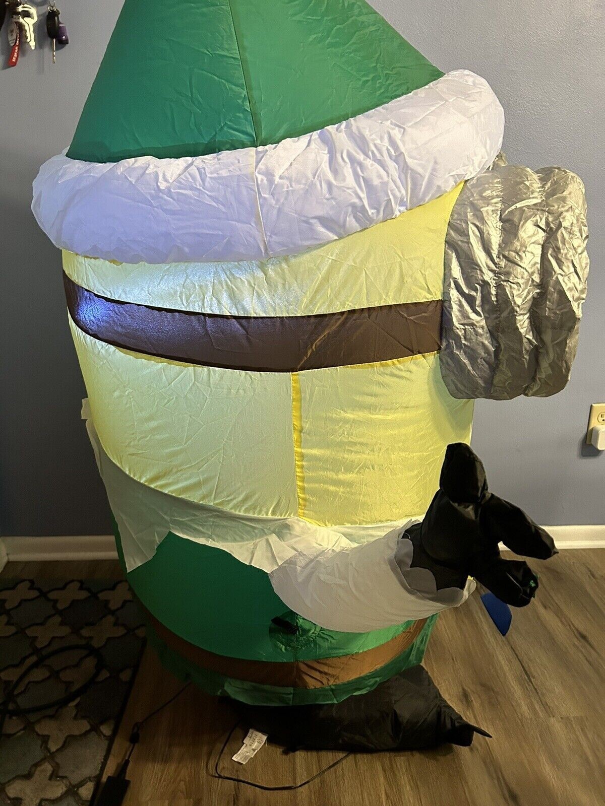 Minion Elf Dave Airblown Christmas Inflatable Gemmy 5 FT Party Greeter ...