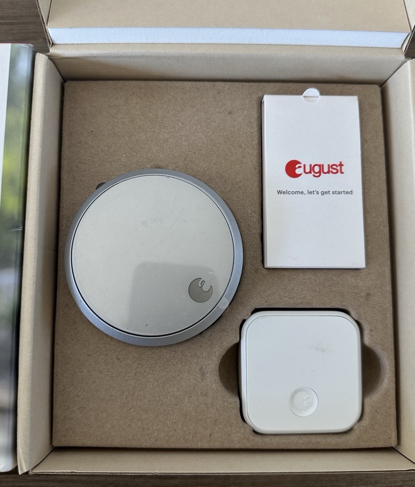 August Smart Lock Pro 3rd Gen Bluetooth Z-Wave Plus ASL-03 - Silver ...