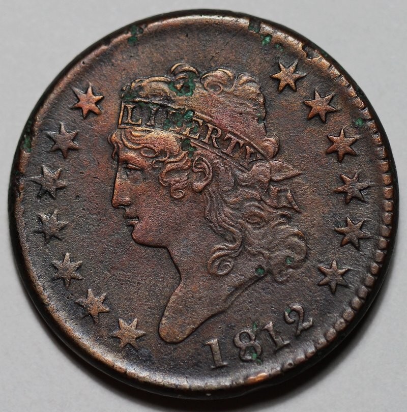 1812 Classic Head Large Cent - Corrosion - US 1c Copper Coin | eBay