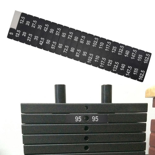 Gym Weight Labels Fitness Equipment Labels Clear Marking Easy To Use ...