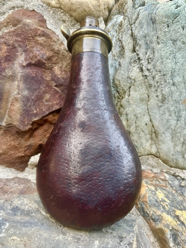 Antique Sykes Patent Improved Fireproof Powder Flask | eBay