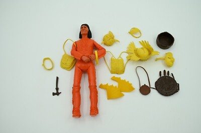 Louis Marx 1973 Chief Geronimo 11.5" Rare Orange Action Figure ...