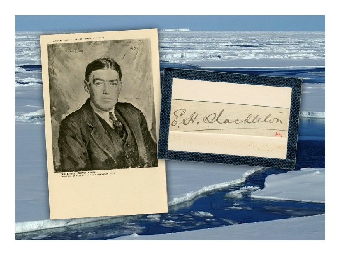 Ernest Shackleton Superb Autograph Clip - the Best of the Best ...