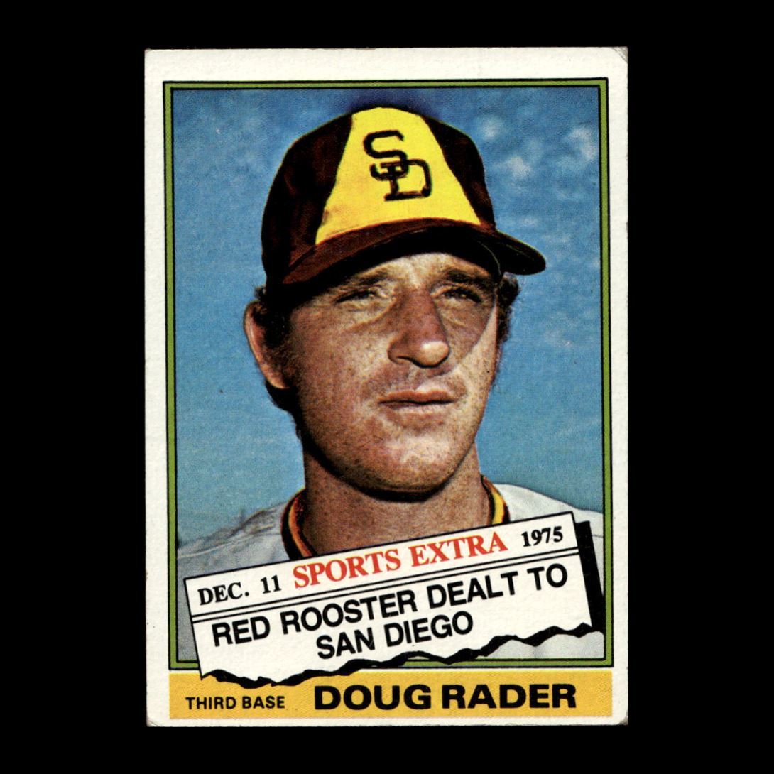 Doug Rader 1976 Topps Traded San Diego Padres #44T Set Break Filler! | eBay