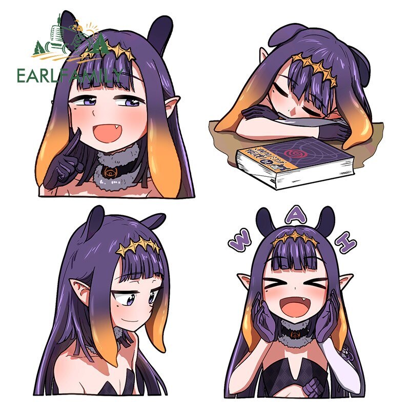 EARLFAMILY 5.1" Ninomae Ina nis Hololive Car Stickers Anime Caravan DIY ...