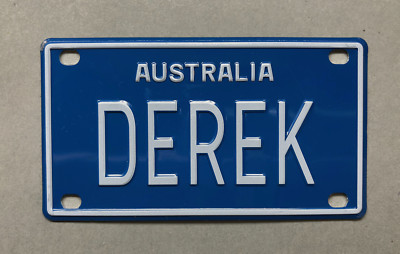 DEREK Novelty Mini Number Plate | eBay Australia