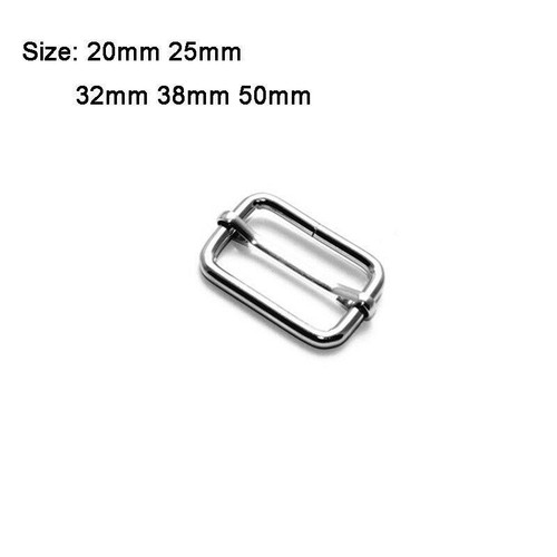 Metal Sliding Bar Strap Adjuster Buckles Slider 20mm 25mm 32mm 38mm ...