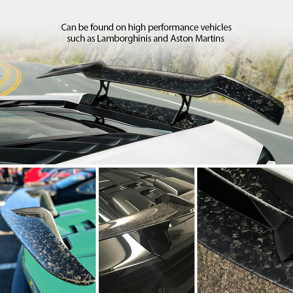 Fits 16-19 Cadillac ATS-V V Style Trunk Spoiler Wing Forged Carbon ...