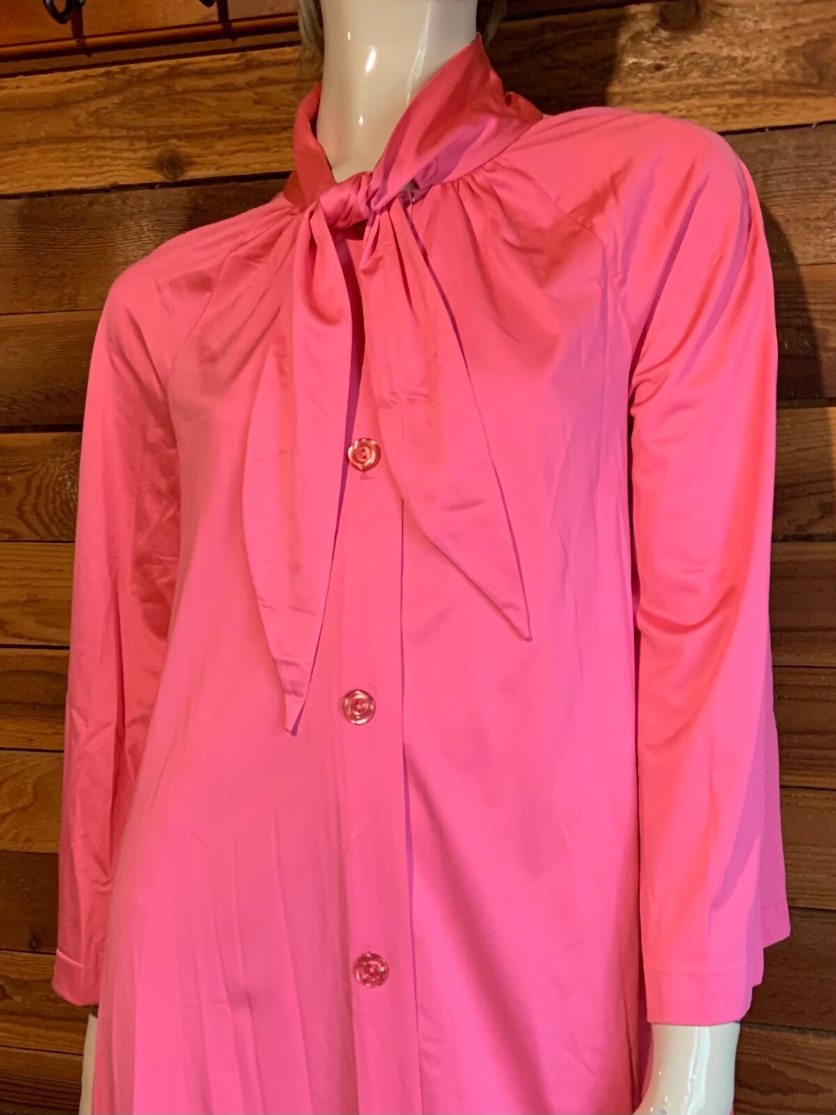 VINTAGE 1960s LOUNGEWEAR by GOSSARD PINK SIZE SMALL ROBE STYLE 3685 ...