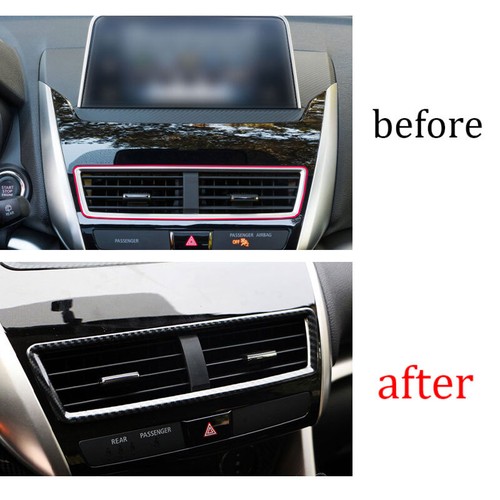 Carbon Fiber Middle Console Air Outlet Vent For Mitsubishi Eclipse ...