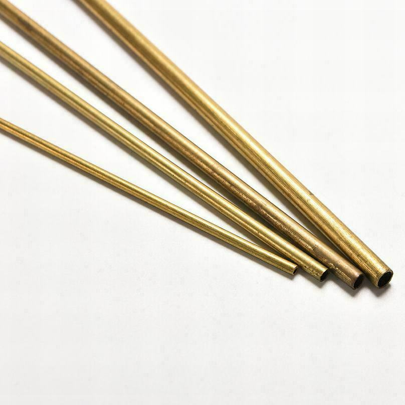 200mm 8" Brass Round Tube Rod Copper Pipe 4/5/8/10/15/20/30mm OD 1 2 ...