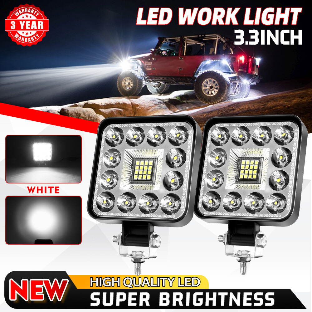 2PCS 140W LED Work Light Truck OffRoad Tractor Flood Lights 12V 24V ...