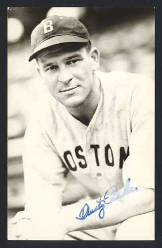 DUSTY COOKE Real Photo Postcard RPPC 1935 Boston Red Sox George Burke ...