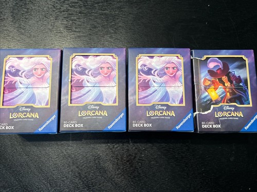 Four (4) Disney Lorcana Storage Deck Boxes | eBay