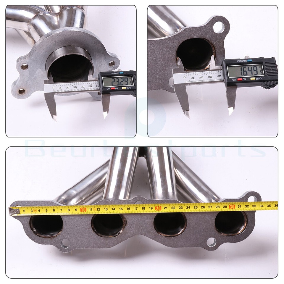 4-1 SS RACING MANIFOLD HEADER/EXHAUST For 02-06 ACURA RSX DC5/-05 CIVIC ...