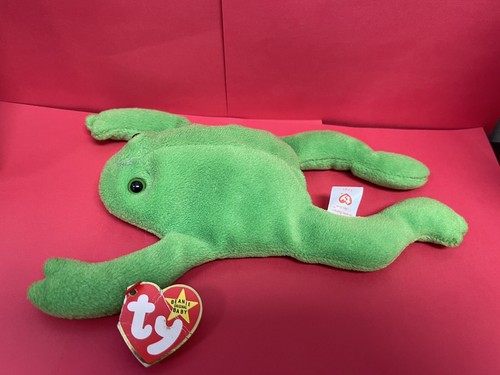 Ty Beanie Babies: LEGS the green FROG RARE 3rd gen hang tag! 1st gen ...