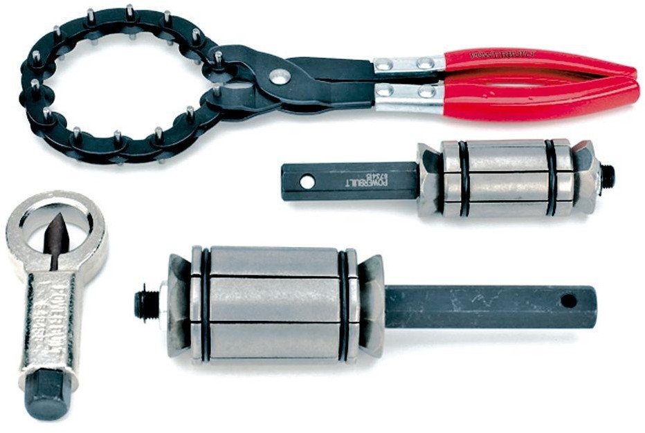 4-Piece Exhaust Pipe Cutter Nut Splitter Expander Repair Kit Mechanics ...