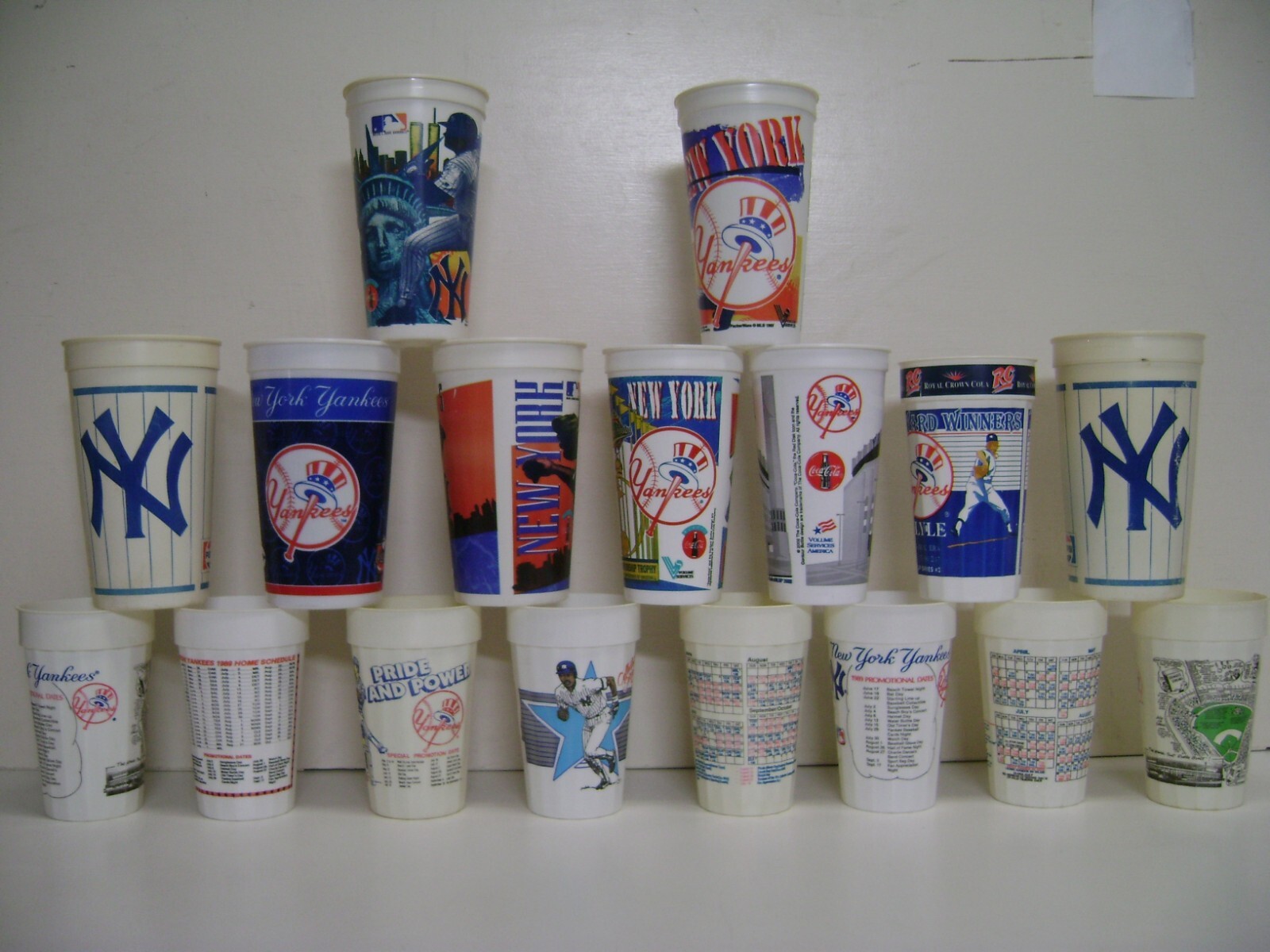 17 Stadium Baseball Cups, NEW YORK YANKEES, 1996 World Series Champs | eBay